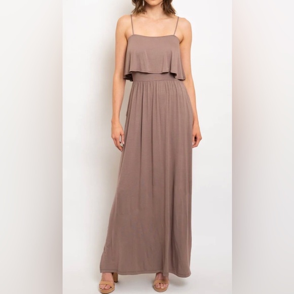 SOLR.H.R | Dresses | New Solrhr Womens Maxi Spaghetti Straps Dress ...